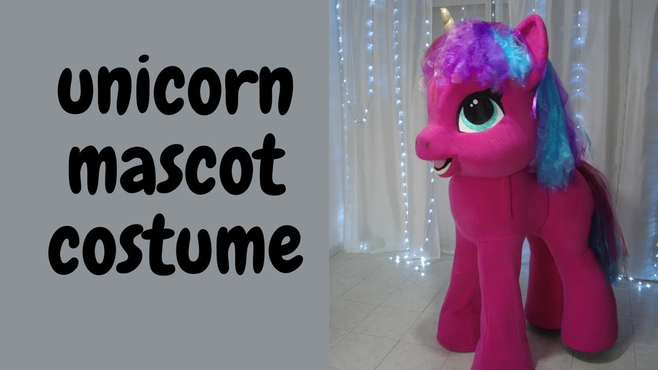 UNICORN MASCOT COSTUME SUIT UP. UNICORN MASCOT COSTUME 4-LEGGED. 