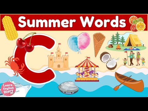 Letter C | Summer Vocabulary for Kids | Words That Start with C