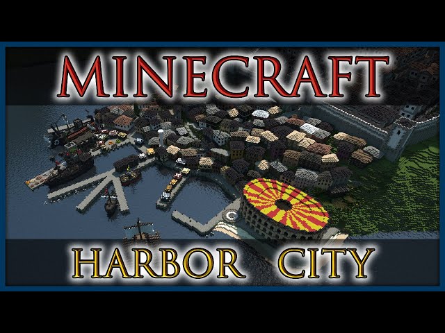 Ancient Harbor City + Ships Minecraft Map