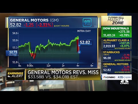 GM beats earnings, misses revenue for Q4