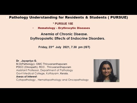 Pursue 15E (Uploaded): Hematology – Anemia of Chronic Disease.
