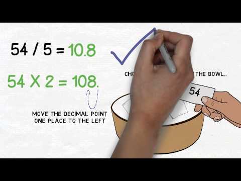 How to divide a number by 5 without a calculator?