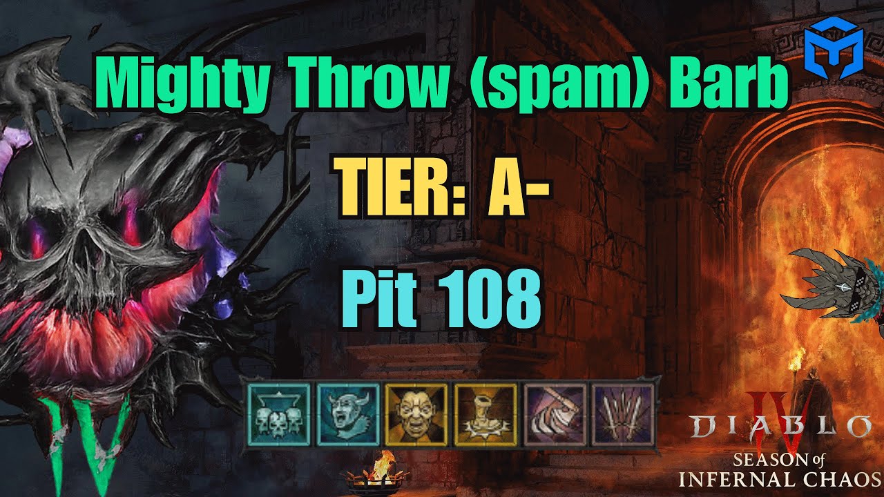 Mighty Throw Barbarian Endgame Build Guide - D4 Maxroll.gg