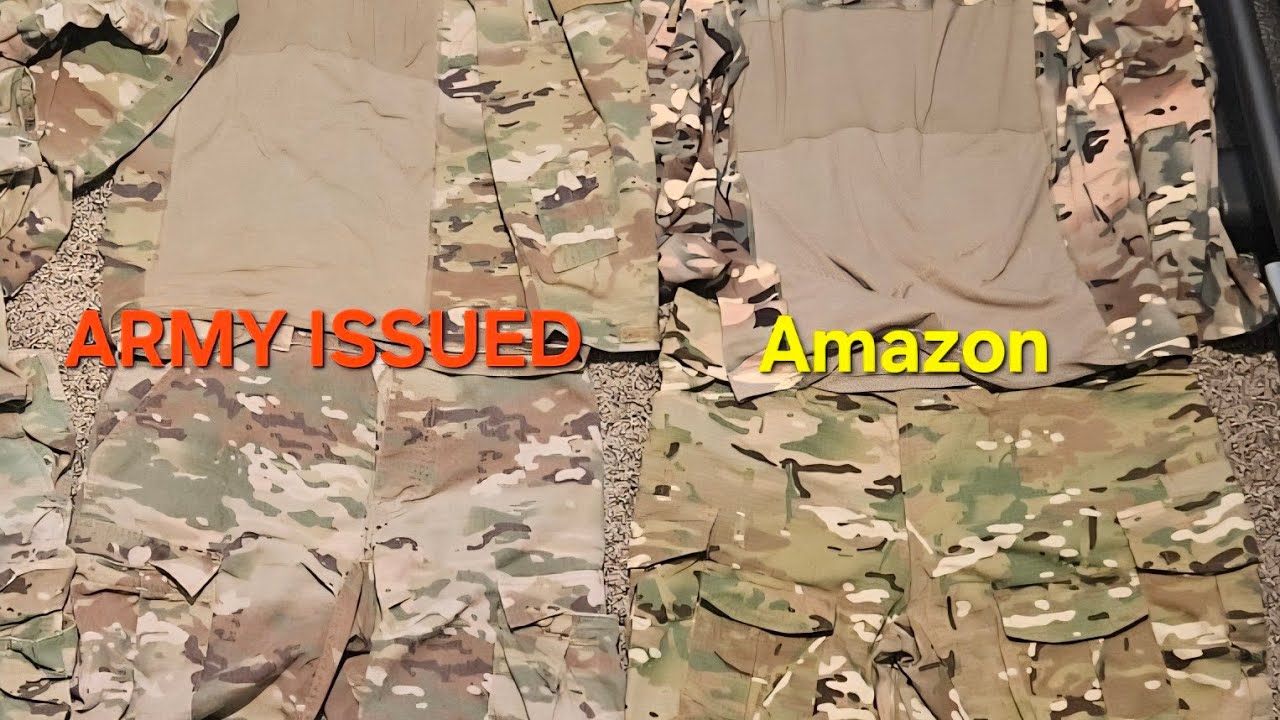Amazon vs Issued - Combat Uniform Comparison