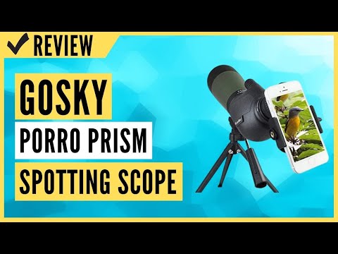 Gosky 20-60 X 80 Porro Prism Spotting Scope Review