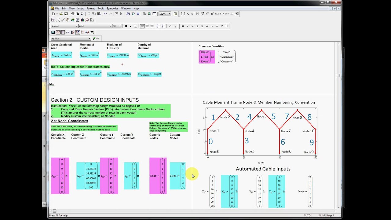 Structural Analysis MCAD Matrix Method 