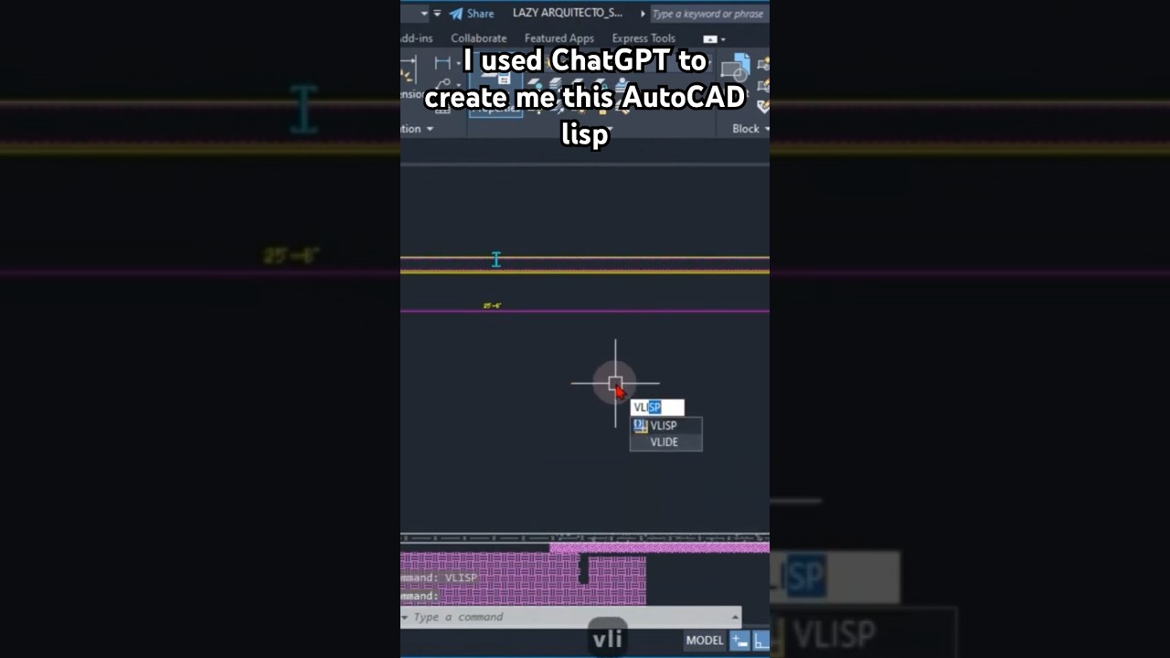 I used ChatGPT to create this AutoCAD lisp