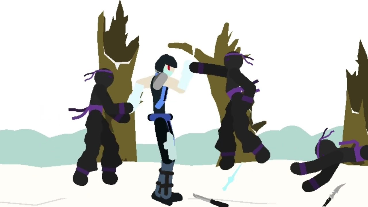 Scorpion vs sub zero (stick nodes animation)
