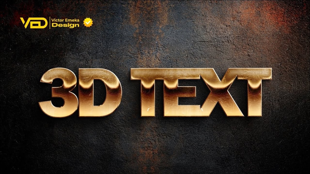 3D Gold Text Effect in Photoshop | Freepik PSD Tutorial + Generative Fill Samples