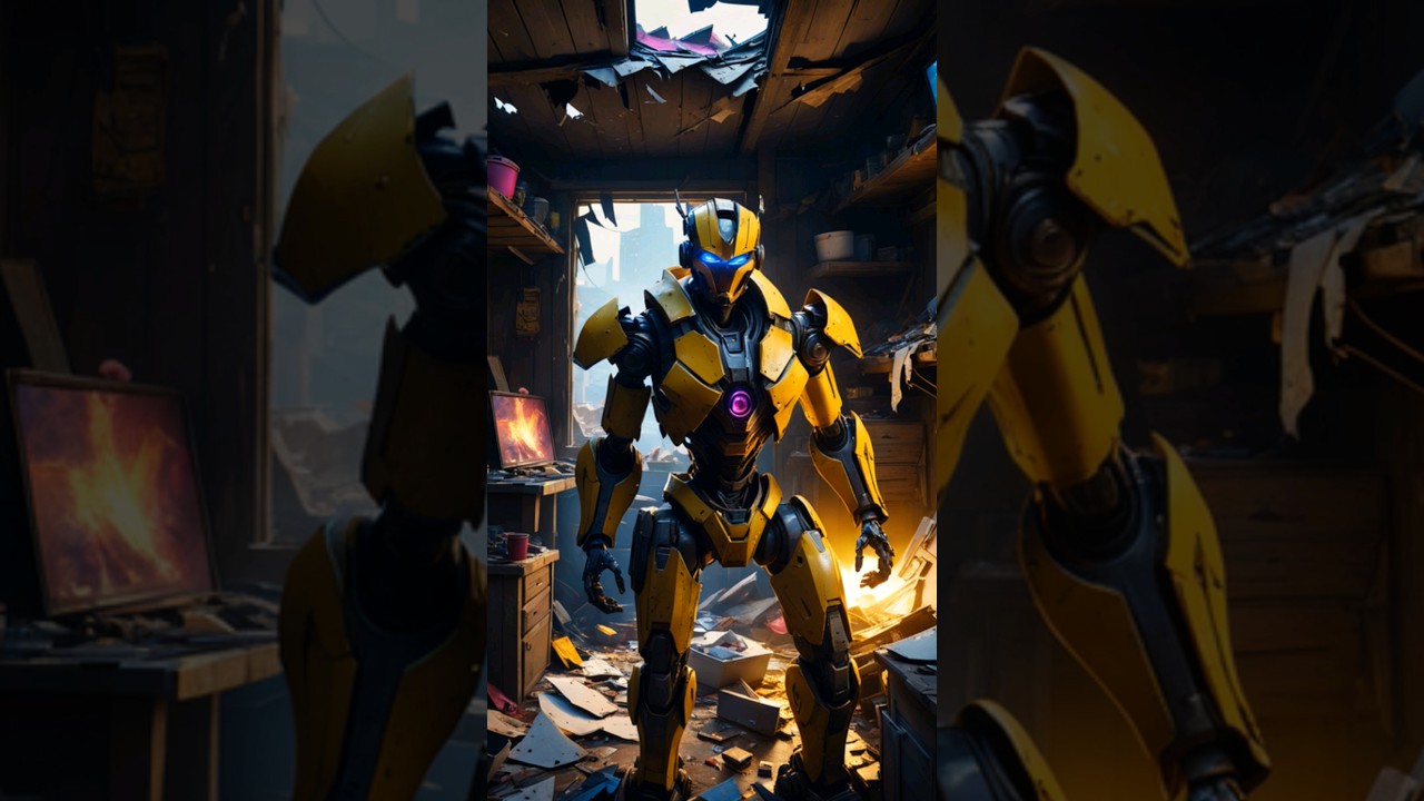 Sci-fi cyberpunk, robot photos, AI-generated images
