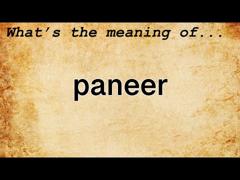 Paneer Meaning | Definition of Paneer