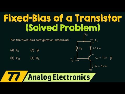Fixed-Bias Configuration (Solved Problem) Video Lecture - Crash Course ...