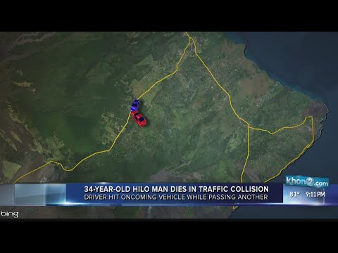 A two-car crash on Hawaii Island leaves one man dead; police identify body