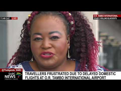Travellers frustrated due to delayed domestic flights at O.R. Tambo International Airport