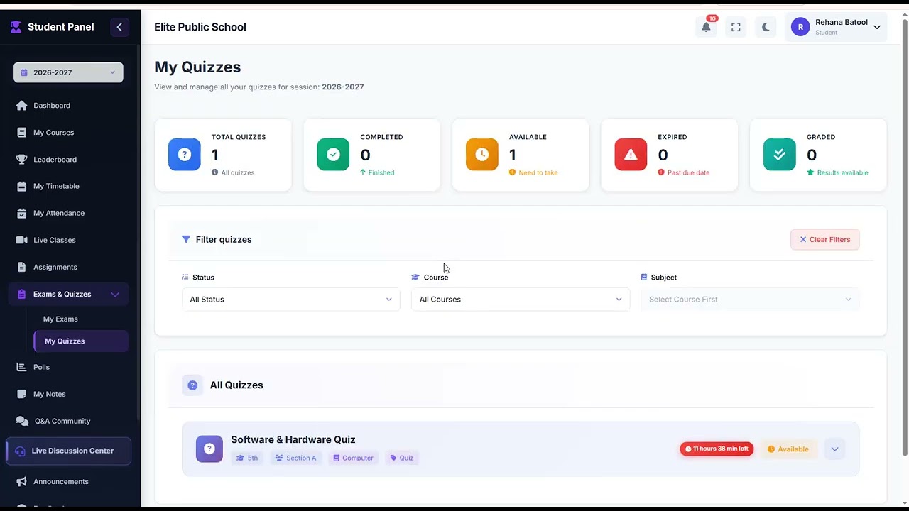 Student Portal in LMS | Complete Student Dashboard Guide | AI-Powered LMS