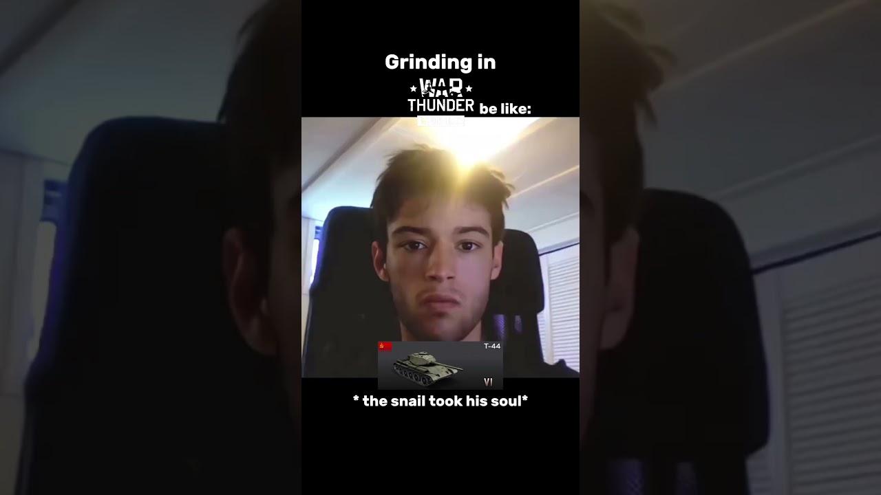 Grinding in War Thunder Mobile be like: