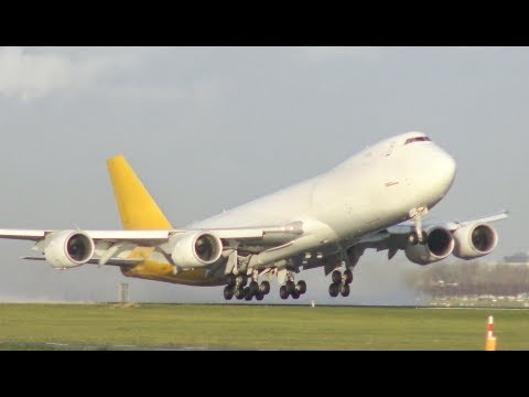 [4K] INCREDIBLE Wet Departures | Plane Spotting at Amsterdam Airport Schiphol B747, B777, A380