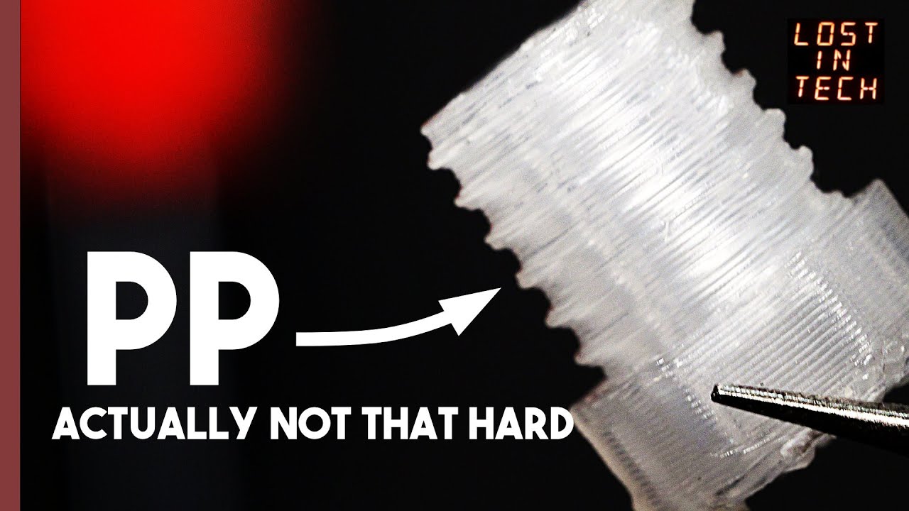 Polypropylene - the FLEXIBLE 3d printing filament that everyone is sleeping on