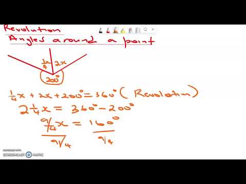 Grade 8:Angles around a point(revolution)