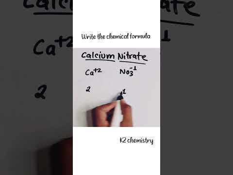 write the chemical formula for calcium nitrate l calcium nitrate formula l chemistry l