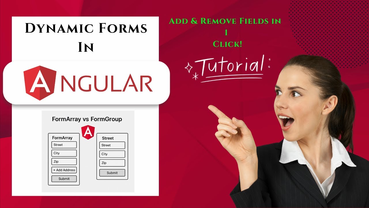 Dynamically Add & Remove Form Fields in Angular || Reactive Forms Tutorial || FormArray