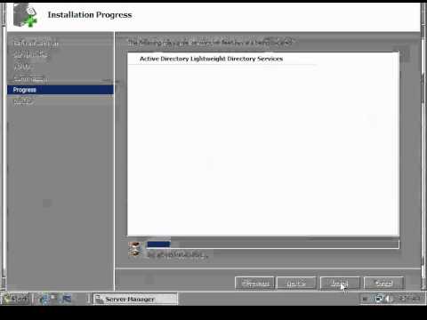 windows server 2008 - Installing the AD LDS