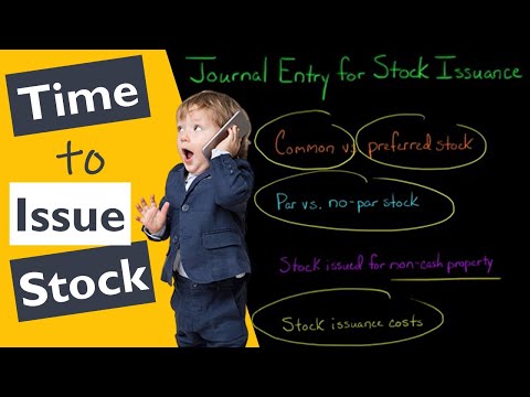 Journal Entry for Stock Issuance