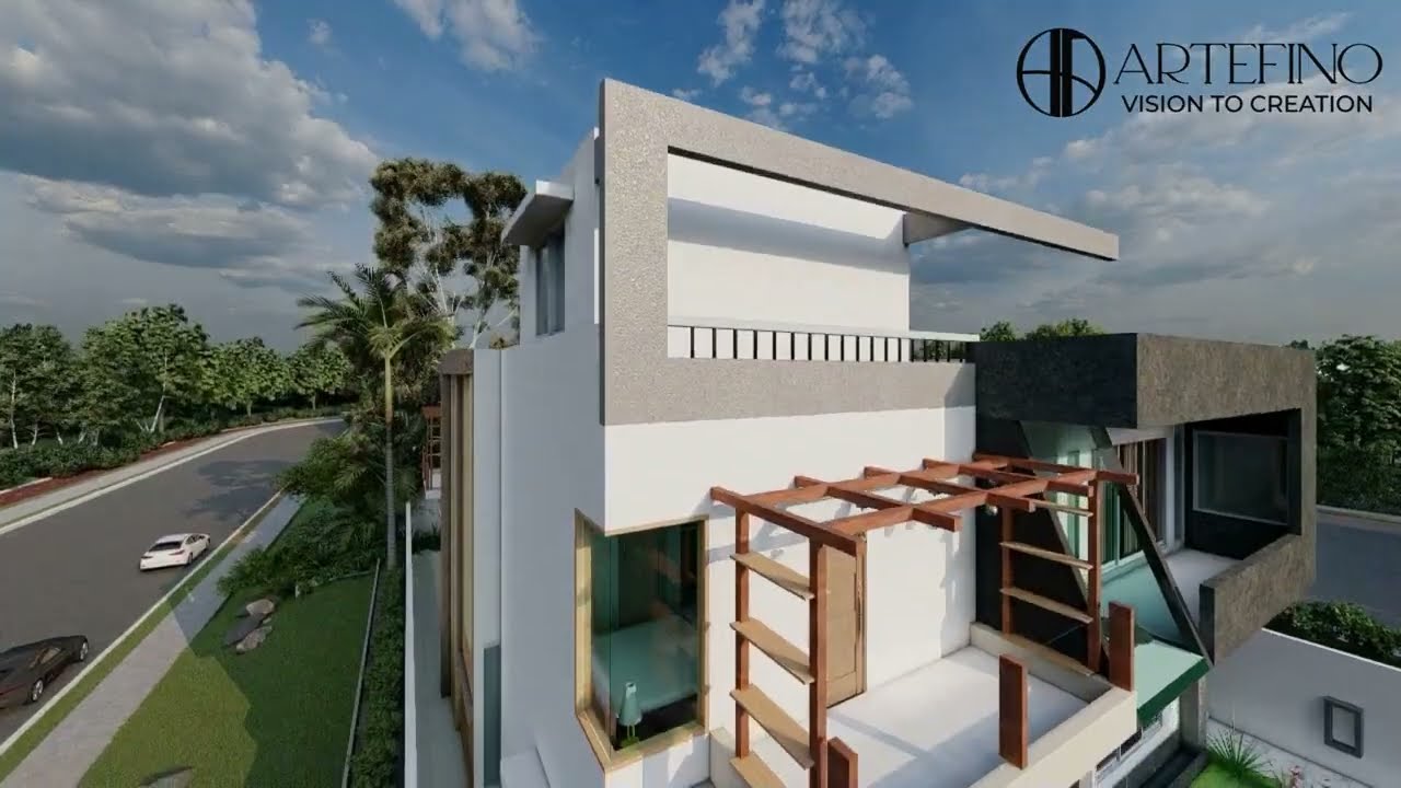 Modern Design Elevation with some hard and rough surface with modern texture for update world.