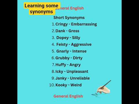 learning of some important synonyms#english #synonyms #earnmoney