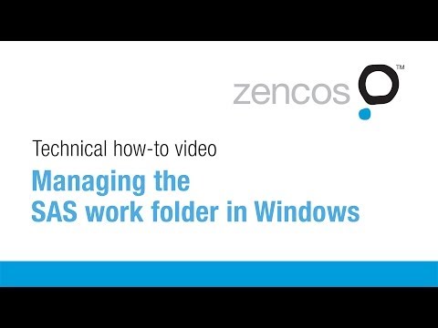Managing the SAS work folder in Windows