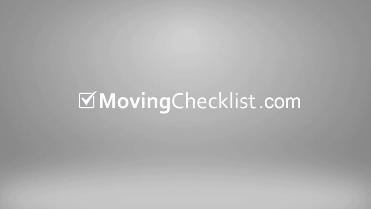 Printable Moving Checklist