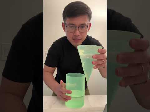 Volume of a cone, proof by water!