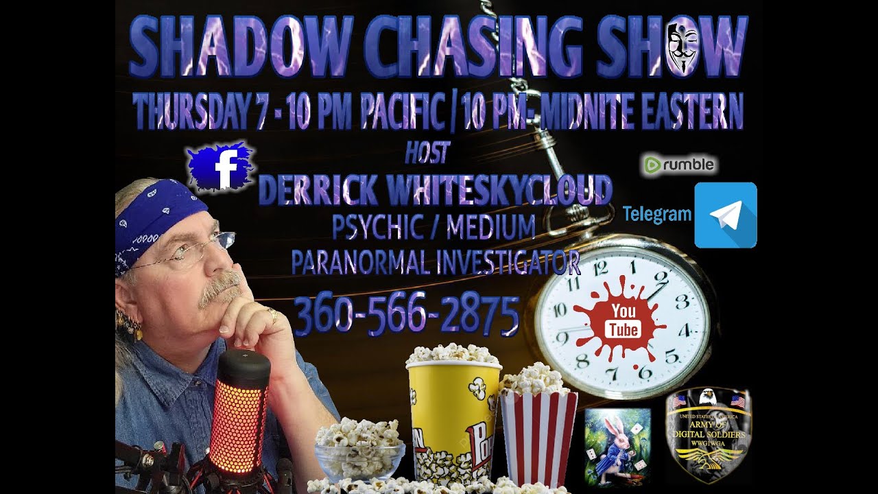 SHADOW CHASING SHOW  with Derrick Whiteskycloud 13-6-2024