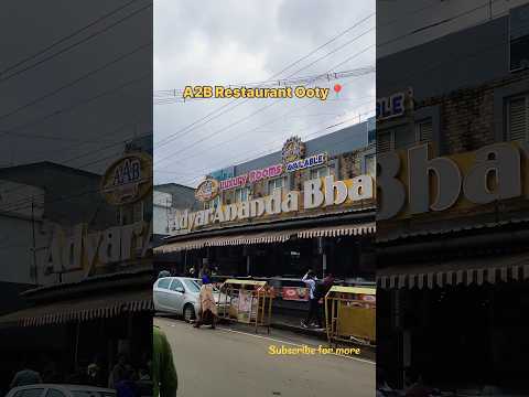 A2B Restaurant in Ooty📍#ooty #A2Bfood review #restaurant #new #trending #youtubeshorts #tamilnadu