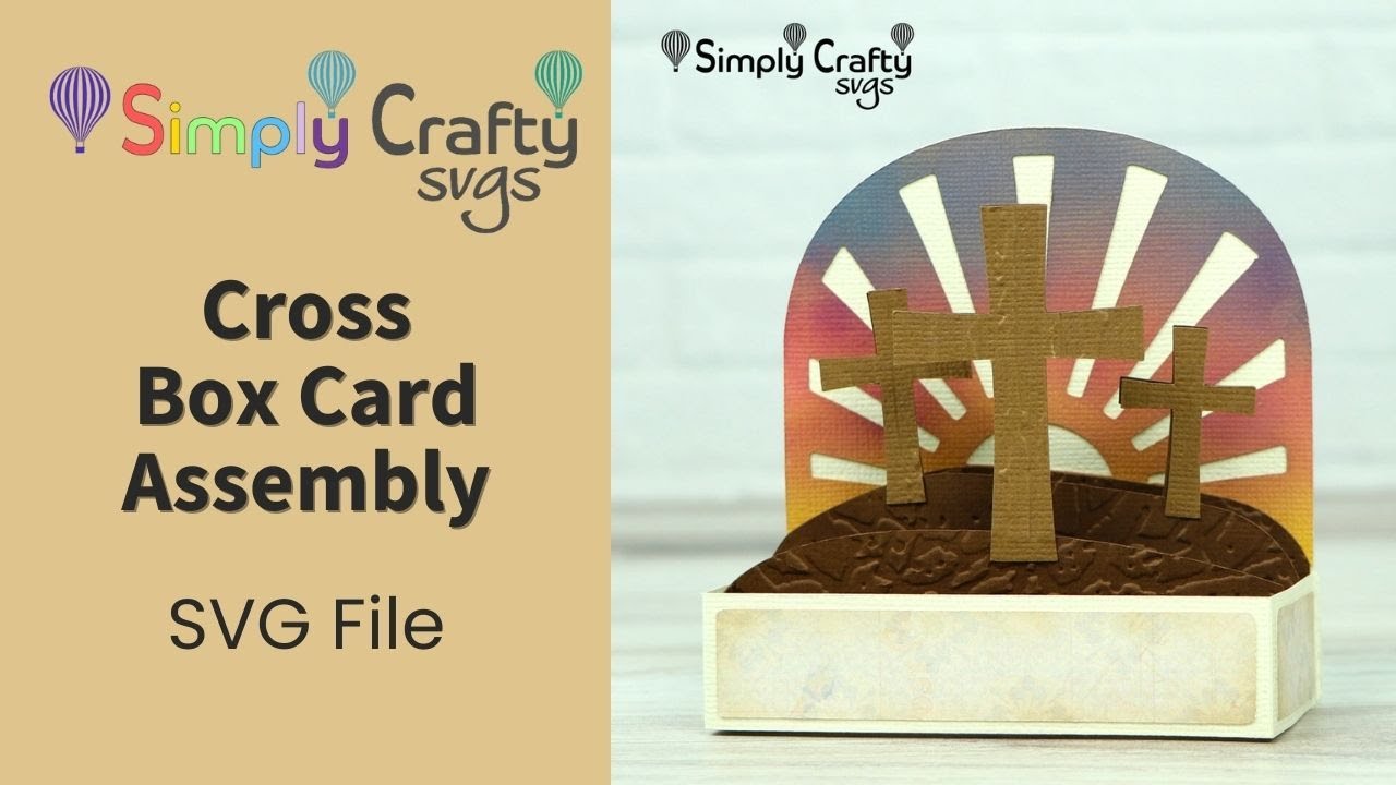 Cross Box Card Assembly - Easter Card SVG File