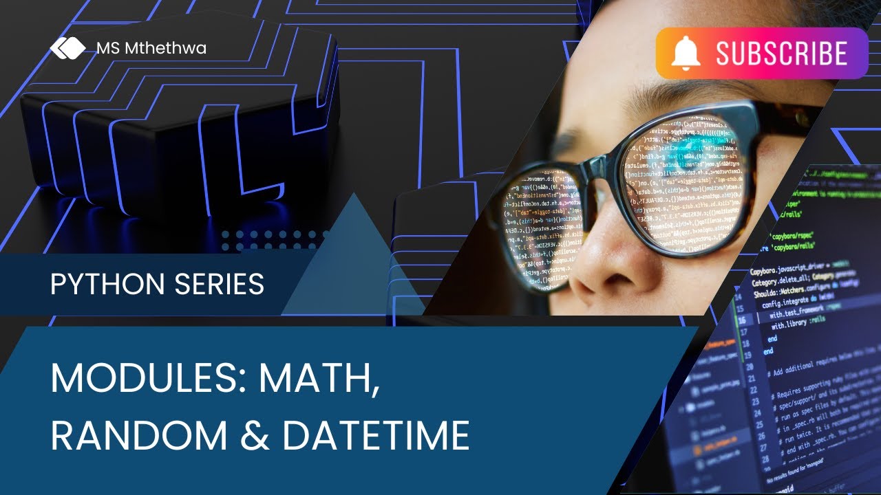 Python Lesson 13 – Using Modules: math, random & datetime Made Easy