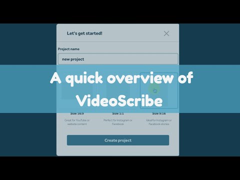 A quick overview of VideoScribe for your browser