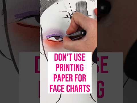 Face Chart Tutorial EASY | What PAPER for face charts? #facechart