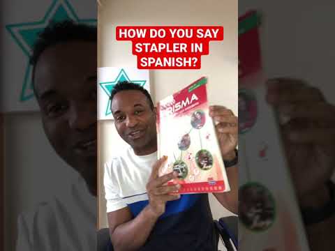 How to say CLASSROOM OBJECTS IN SPANISH | HOW DO YOU SAY STAPLER IN SPANISH π©π΄πͺπΈ #shorts