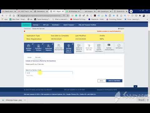 No Hsn Code found when I applied New GST Registration and site Aaj hi update hui