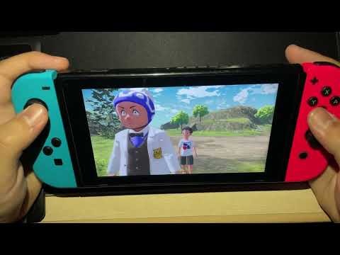 First minutes gameplay of Pokémon Legends Arceus on a Nintendo Switch handled nsp xci