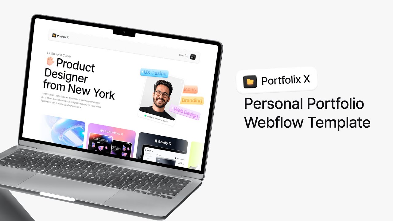 Portfolix X - Personal Portfolio Webflow Template | BRIX Templates