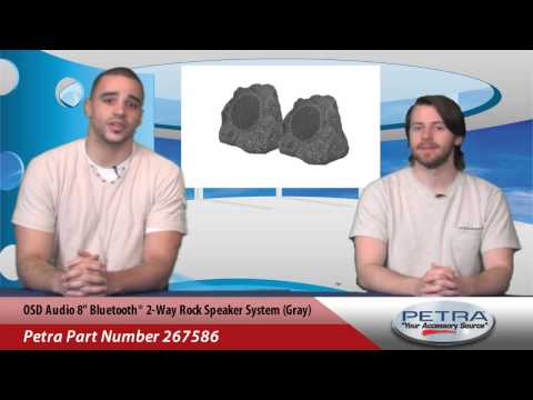 OSD Audio 8" Bluetooth® 2-Way Rock Speaker System (Gray)
