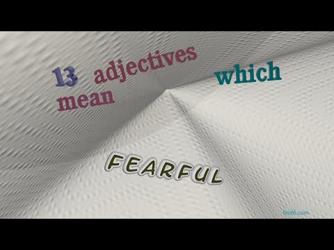 fearful - 14 adjectives meaning fearful (sentence examples)