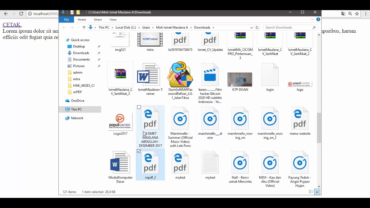 Cara membuat laporan PDF dengan MPDF