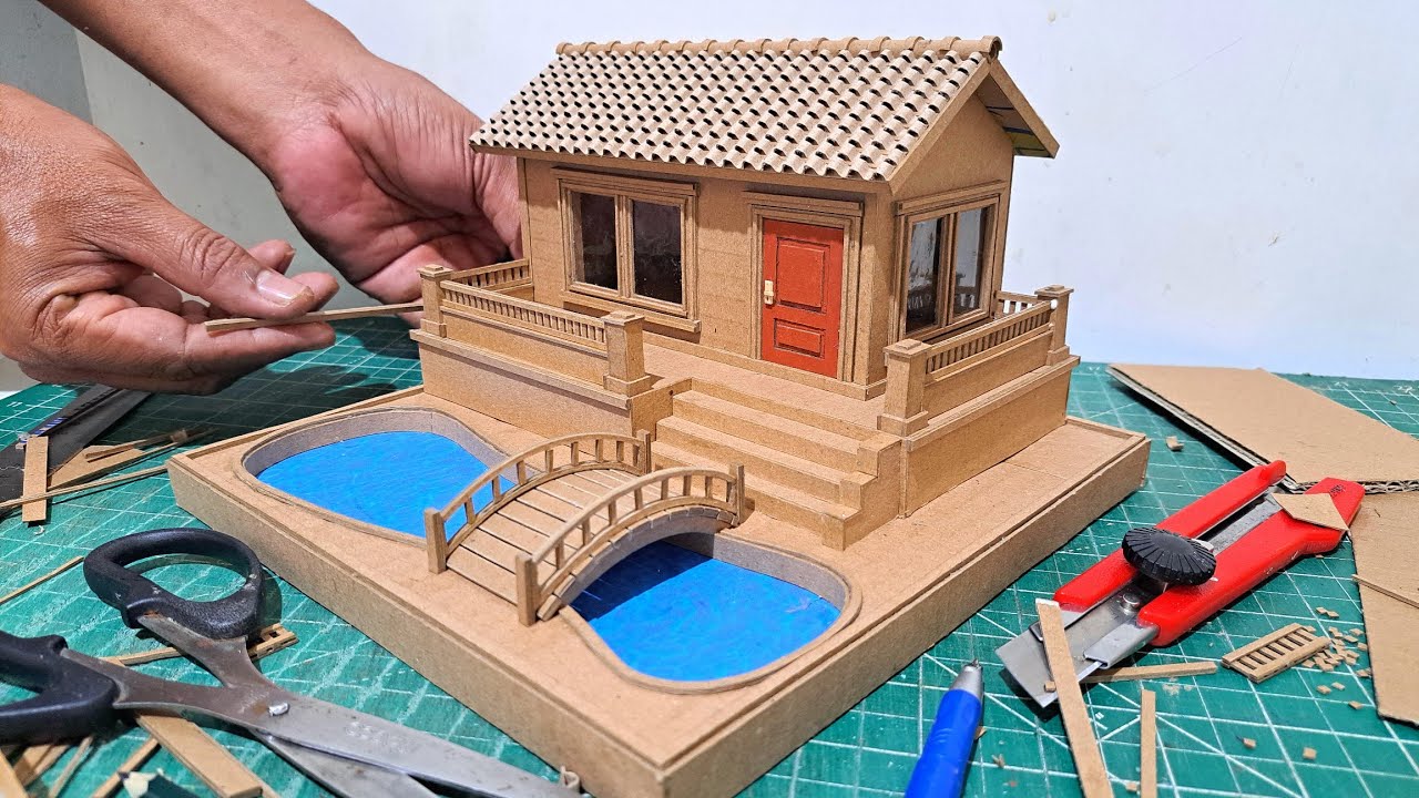 CARA MEMBUAT RUMAH DARI KARDUS