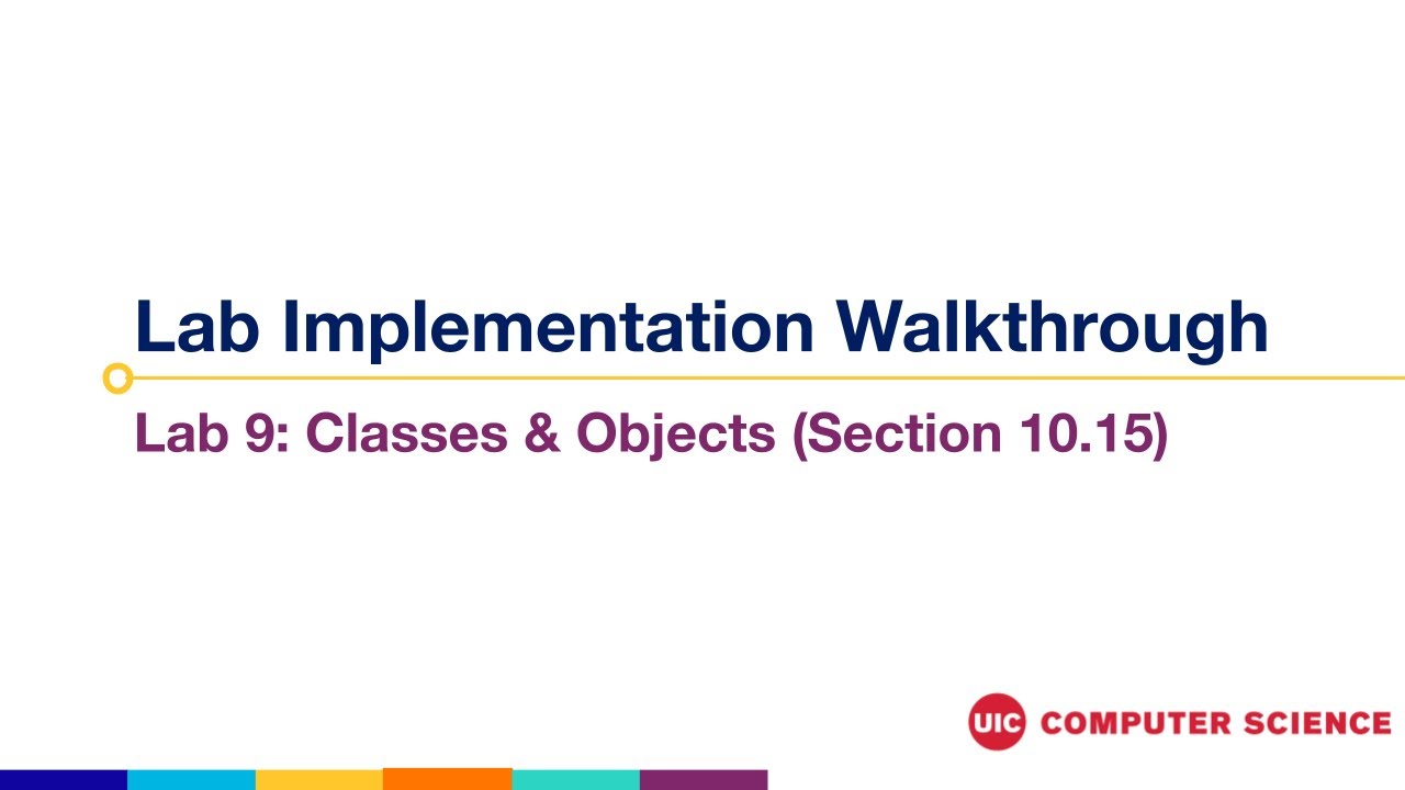 Classes & Objects - C++ Implementation & Walkthrough