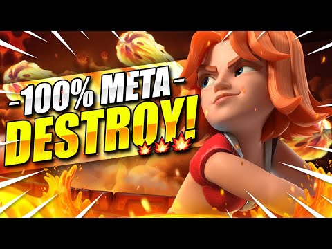 100% META DESTROYER!! THE ULTIMATE NEW LADDER DECK IN CLASH ROYALE!! π