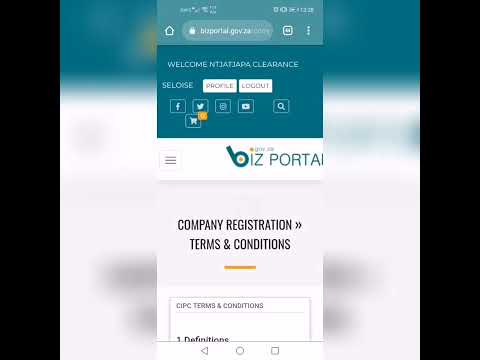 How to register a company on Biz portal or cipc