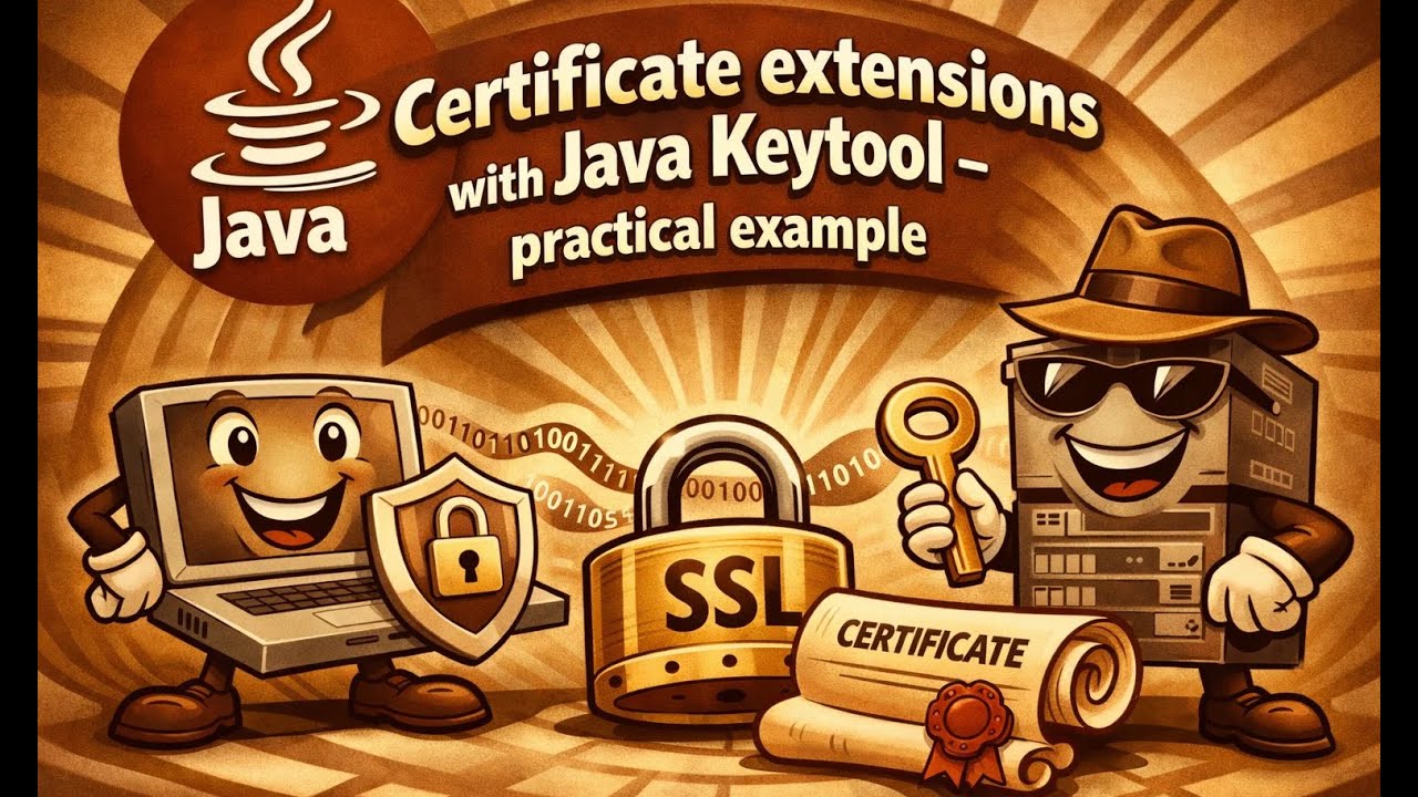Certificate extensions with Java Keytool, practical example